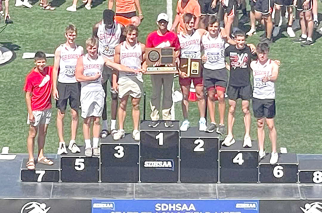 Gregory boys win first ever team title at state track | Gregory Times ...